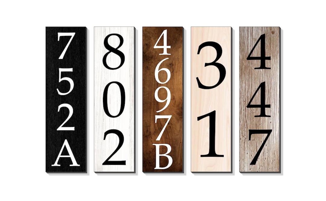 Personalized House Address Sign, Different Sizes Colors and Orientation ...
