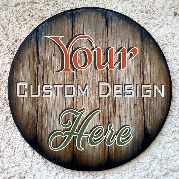 Custom Barrel Sign - Etsy