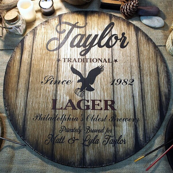 Custom Barrel Sign - Etsy