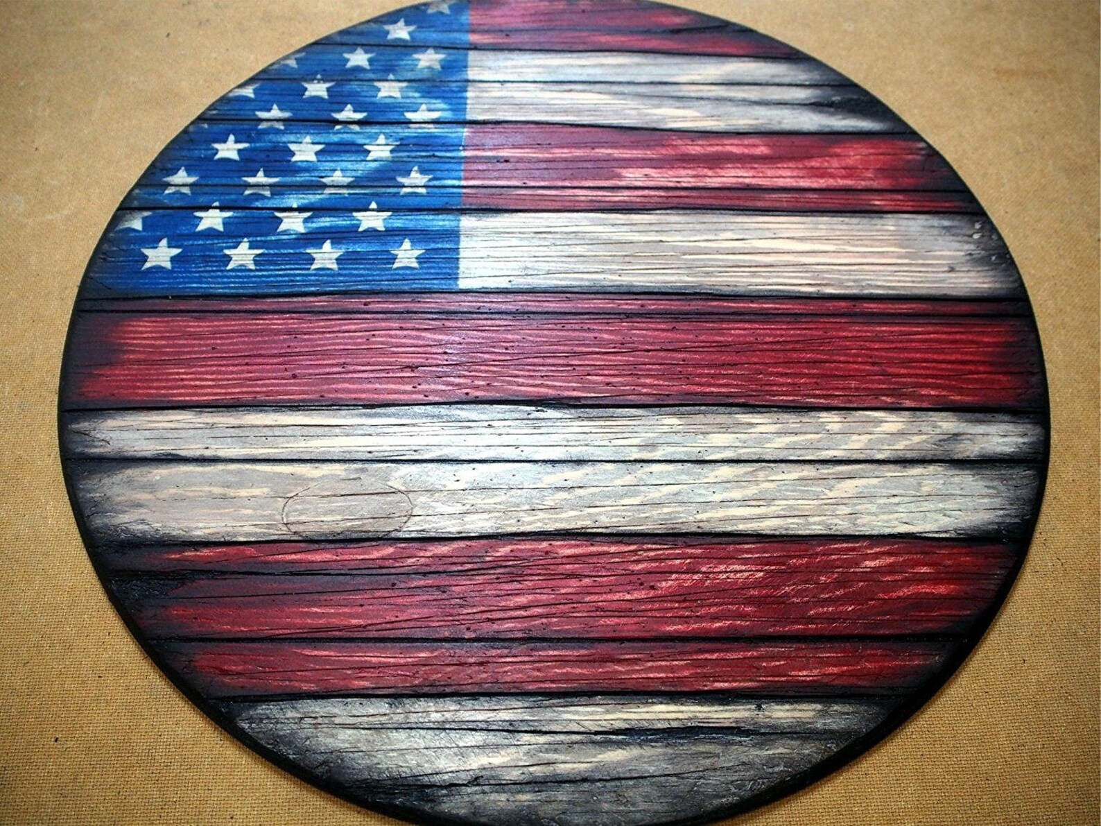 Wooden American Flag Decor Sign Rustic Decor Inspired by - Etsy