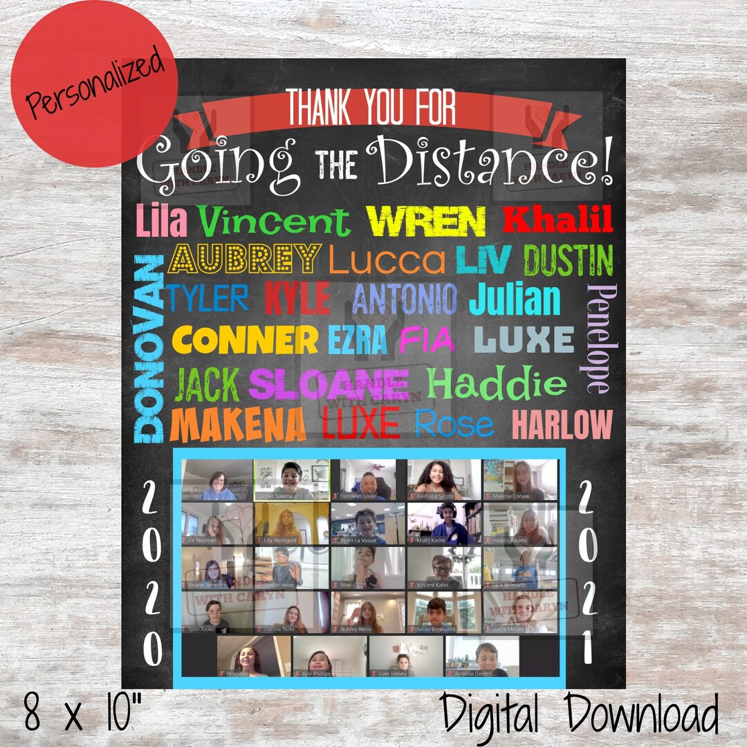 CUSTOMIZABLE PRINTABLE Teacher Appreciation/end of Year Photo Class ...