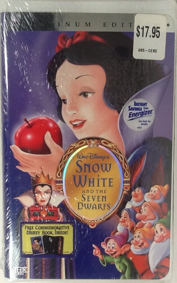 Disney Vintage New SEALED CLAMSHELL VHS Snow White and the | Etsy