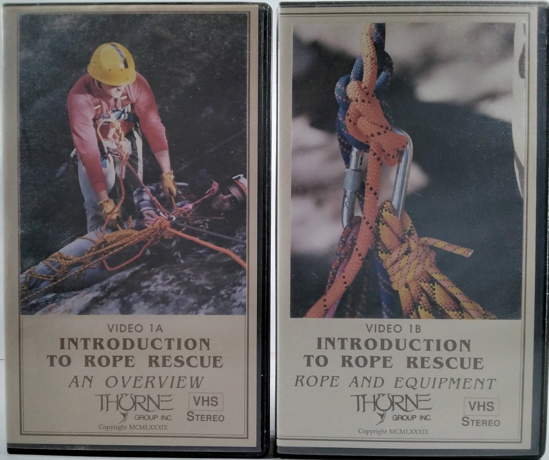 Introduction to Rope Rescue VHS 2 Tapes an Overview / Rope and ...