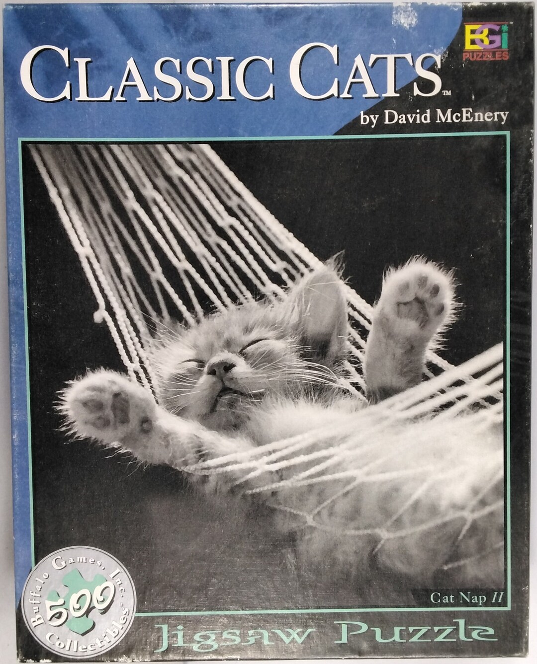 Cat Nap II Classic Cats David Mcenery 500 Pc 18 X 18 Jigsaw Puzzle ...