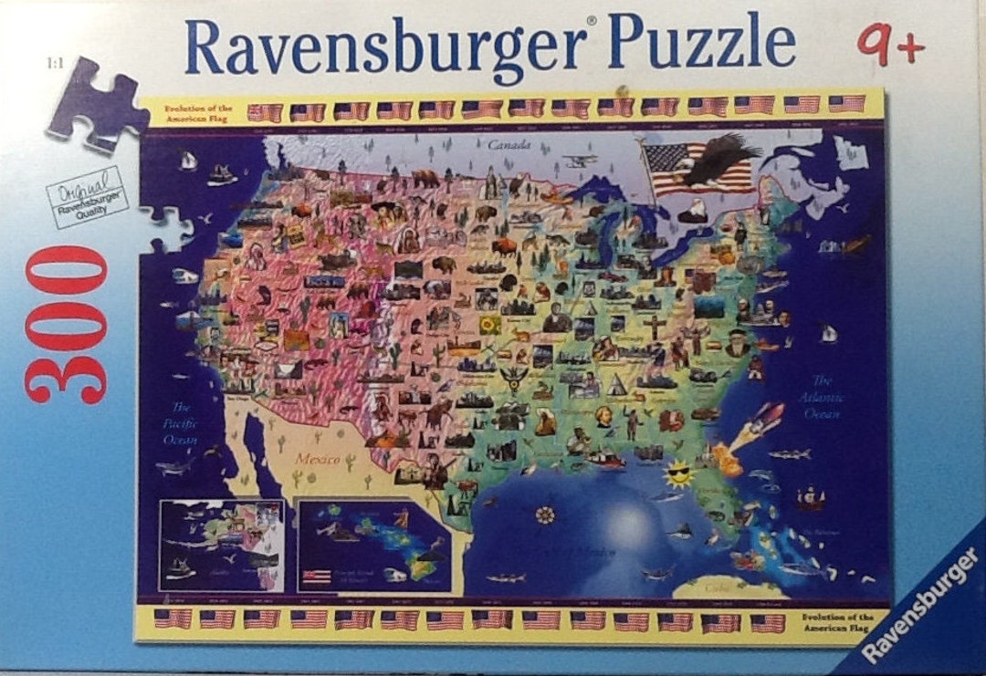 USA Map United States of America Gerald Newton Jeremy Pyke 300 Pc ...