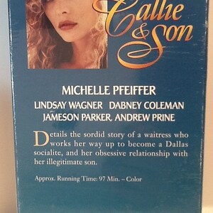 FACTORY SEALED Callie & Son VHS Lindsay Wagner Michelle Pfeiffer Dabney ...