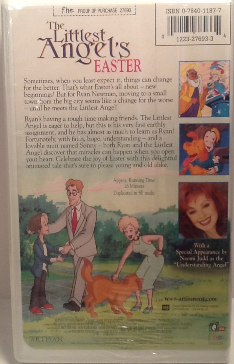 FACTORY SEALED the Littlest Angel's Easter VHS Naomi Judd | Etsy