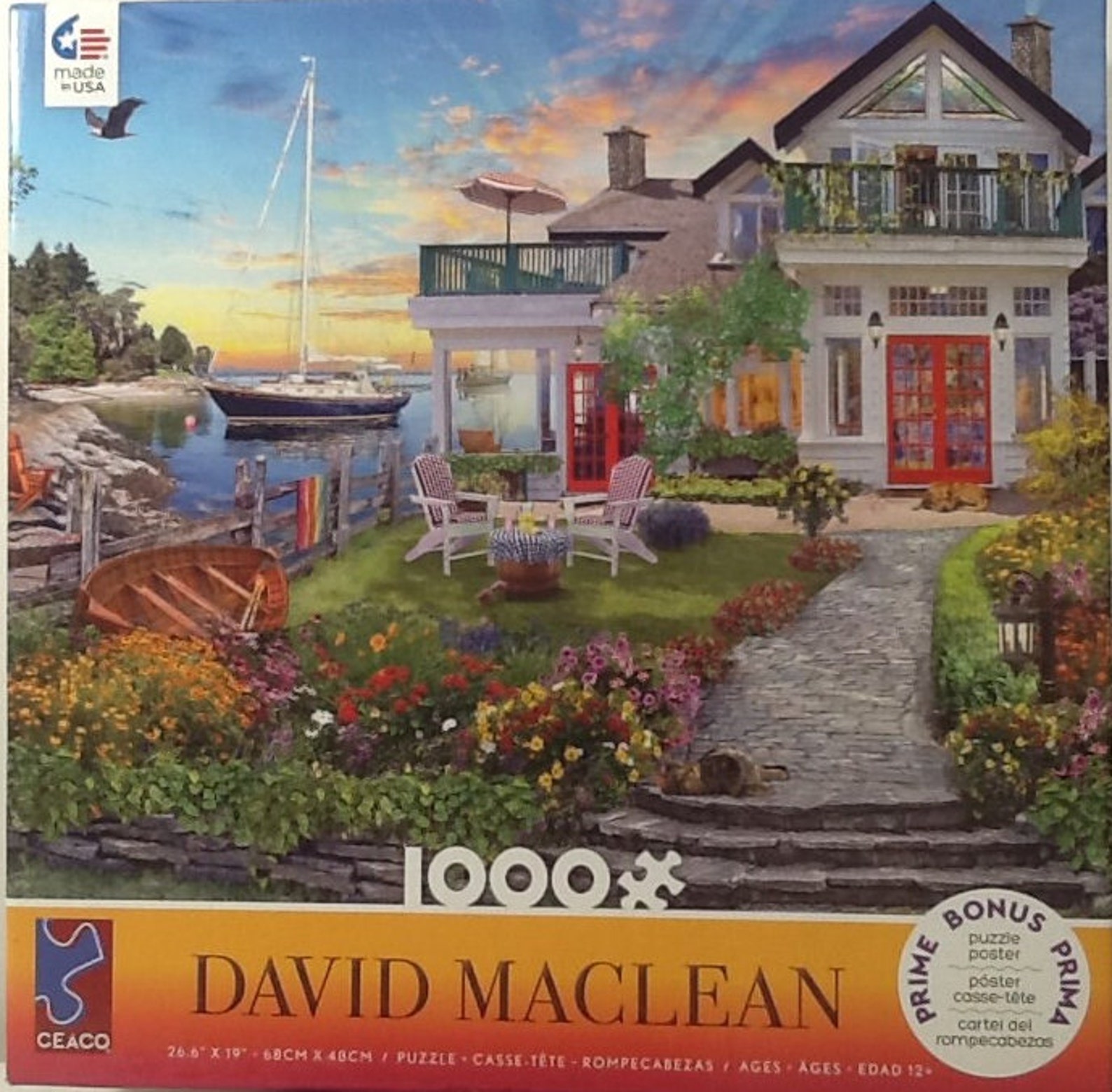 Coastal Escape David Maclean 1000 Pc Jigsaw Puzzle 26.6 X 19 Ceaco 3396 ...