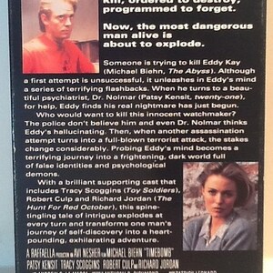 Timebomb VHS Michael Biehn Patsy Kensit 1991 Robert Culp Tracy - Etsy