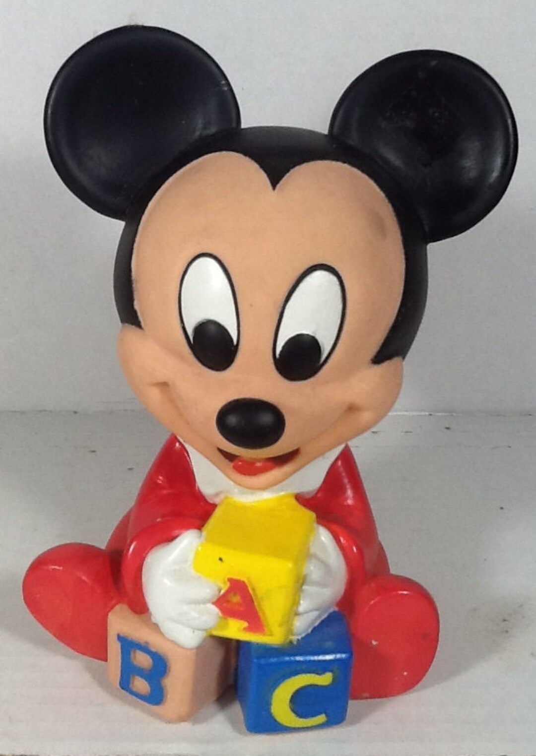 Vintage 1986 Baby Mickey Mouse Squeaky Toy Shelcore 7-1/2 H - Etsy
