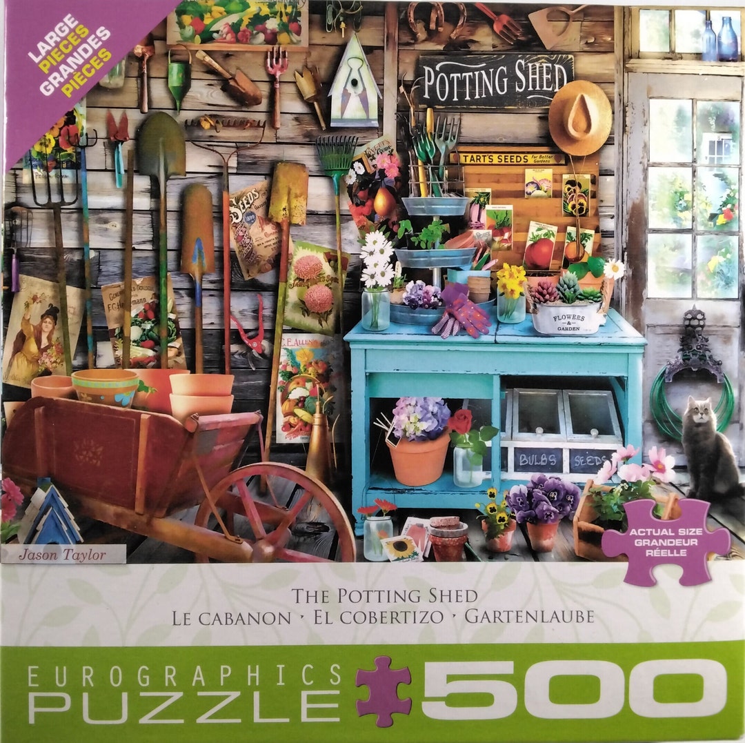 The Potting Shed Jason Taylor 500 Pc 19-1/4 X 26-5/8 Jigsaw Puzzle ...