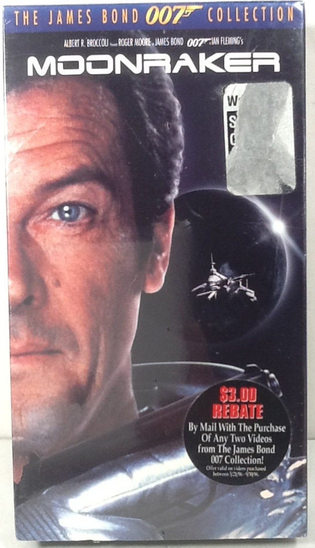 Vintage 1996 Factory Moonraker VHS Roger Moore James Bond 007 ...