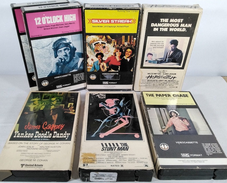 Vintage Magnetic Video VHS Lot 12 O'clock High Silver - Etsy