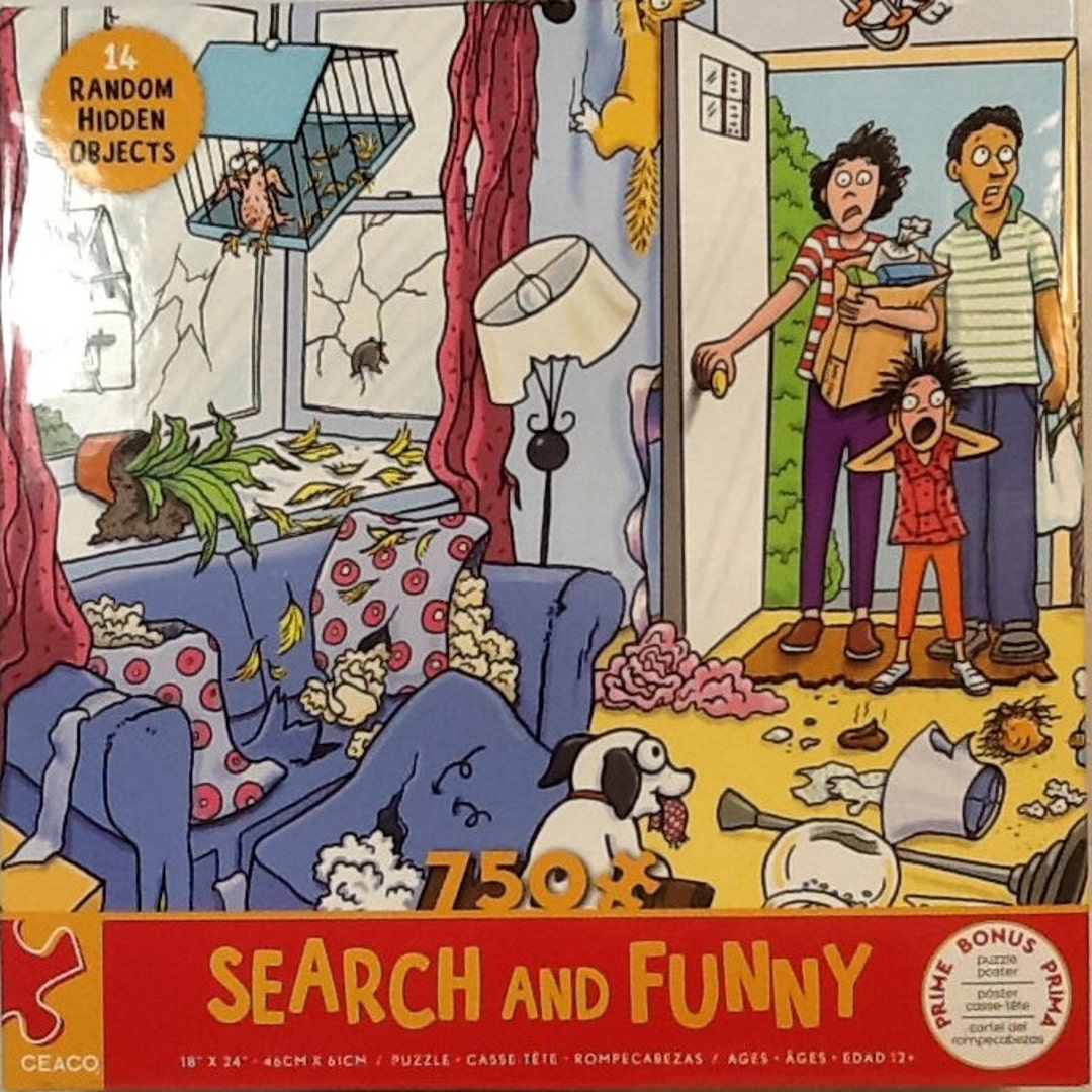Awkward Family Search and Funny 750 Pc Jigsaw Puzzle 18 X 24 Ceaco 2949 ...