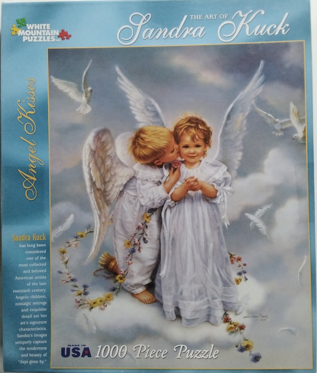 Angel Kisses the Art of Sandra Kuck 1000 Pc Jigsaw Puzzle 24" X 30 ...