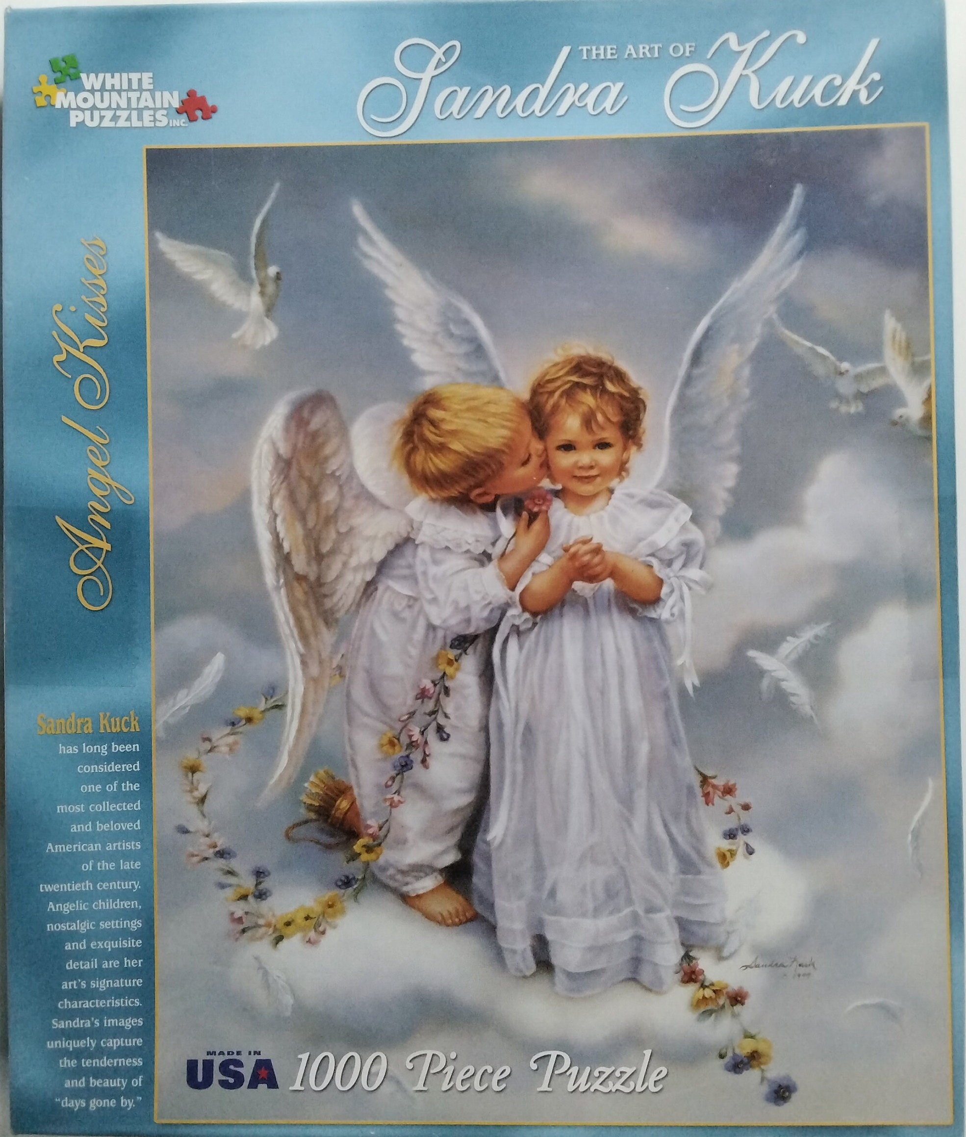 Angel Kisses the Art of Sandra Kuck 1000 Pc Jigsaw Puzzle - Etsy