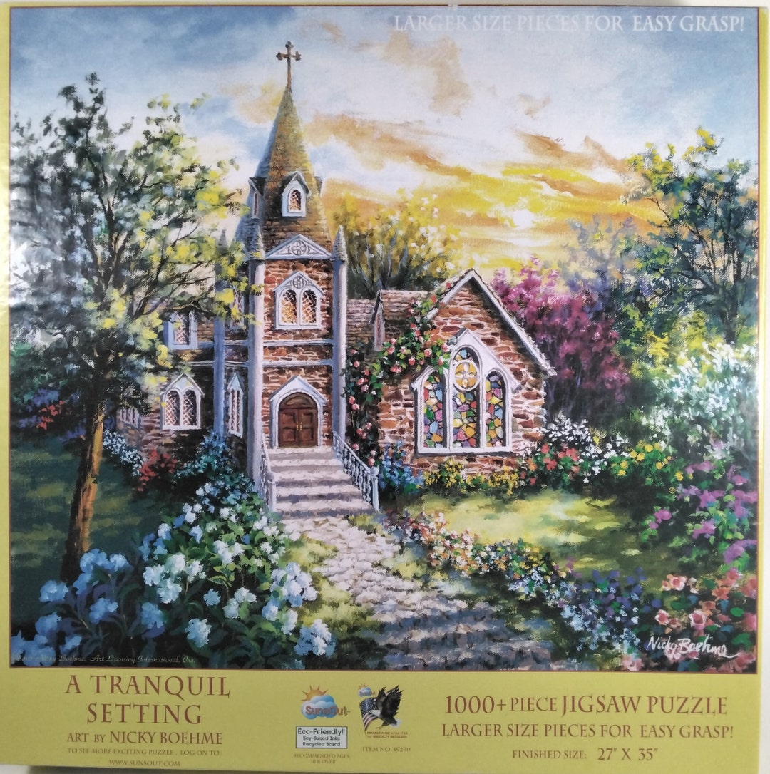 A Tranquil Setting Nicky Boehme 1000 Pc Jigsaw Puzzle 27 X 35 Sunsout ...