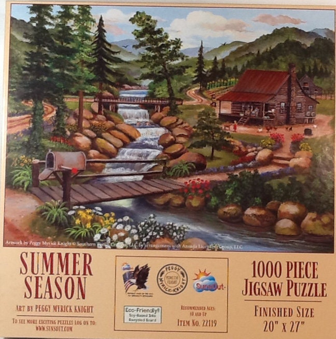 Summer Season Peggy Myrick Knight 1000 Pc Jigsaw Puzzle 20 X 27 Sunsout 22119 - Etsy