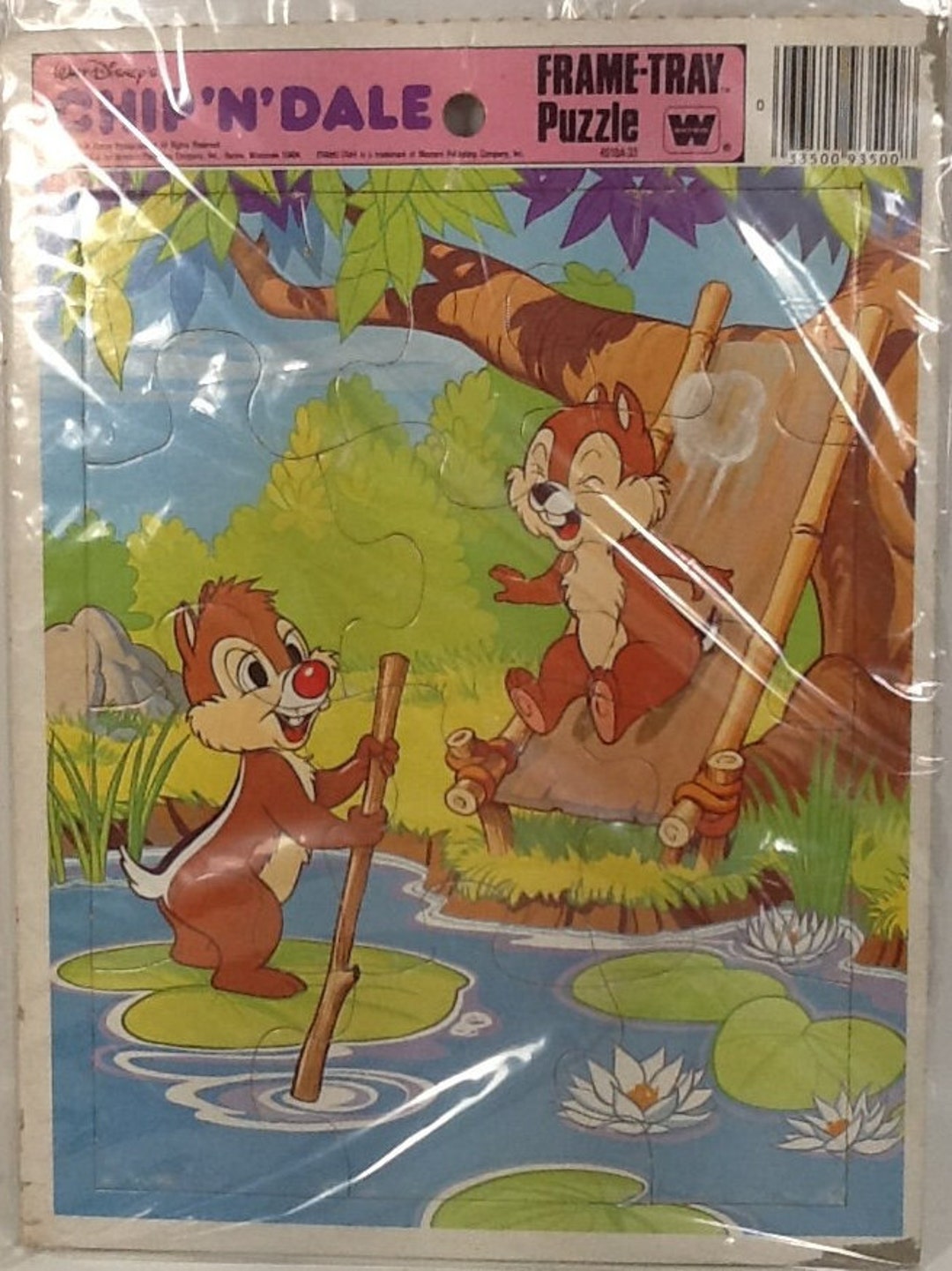 Vintage 1981 Walt Disney Chip 'n' Dale Frame Tray Puzzle 12 Pc Whitman ...