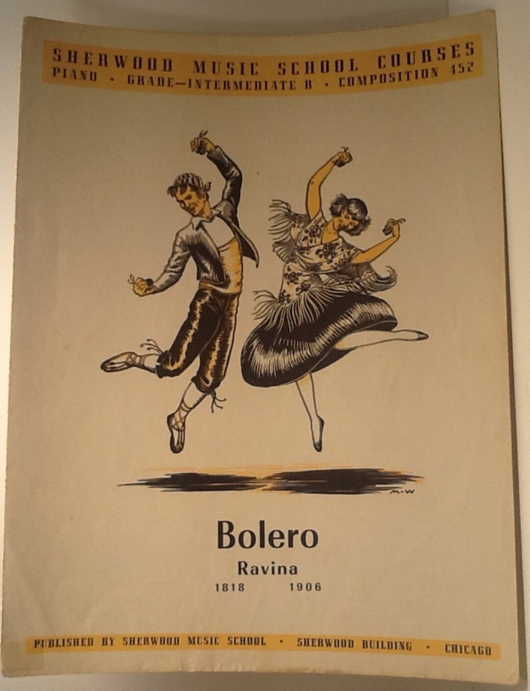 Bolero Jean-henri Ravina 1967 Sheet Music Sherwood Music School Courses ...