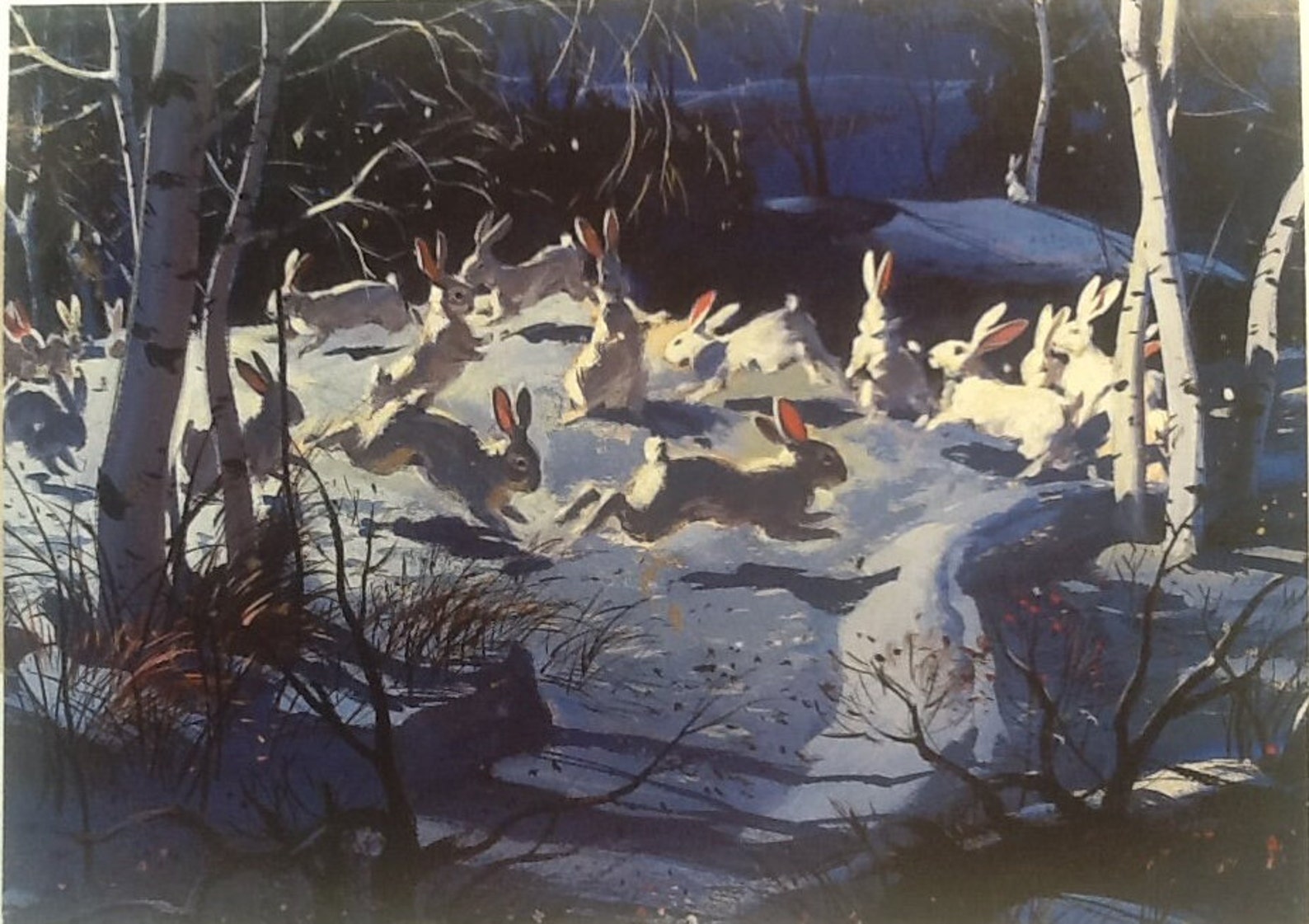 NEW Peaceable Kingdom Press Holiday Winter Christmas Card Hardie ...