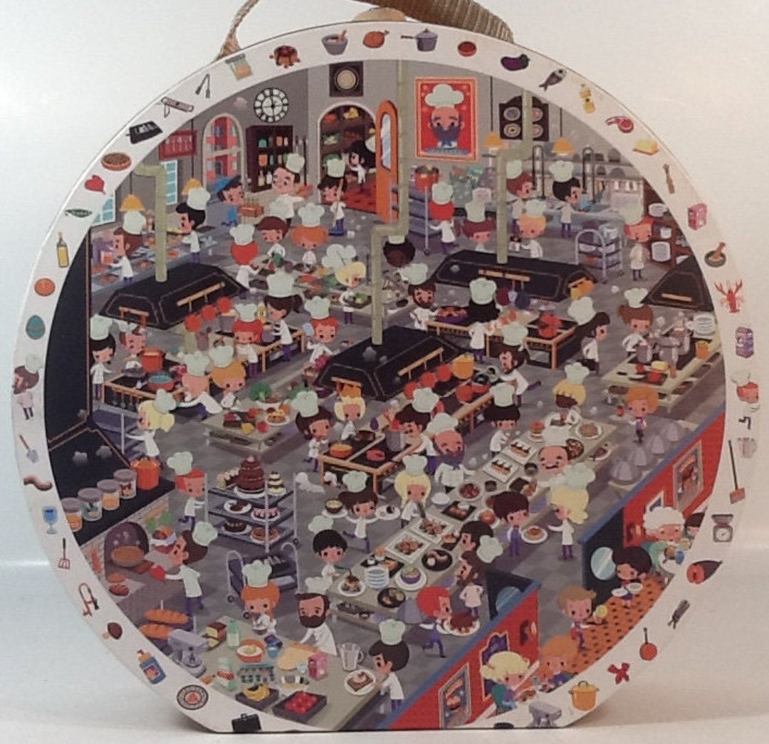 Observation Busy Restaurant Kitchen Chefs Cooks 208 Pc Jigsaw Puzzle 19 ...