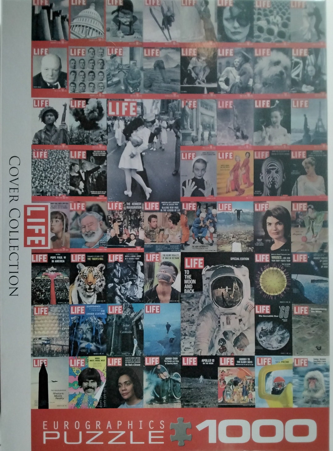 Life Magazine Cover Collection 1000 Pc Jigsaw Puzzle 19-1/4 X 26-5/8 ...