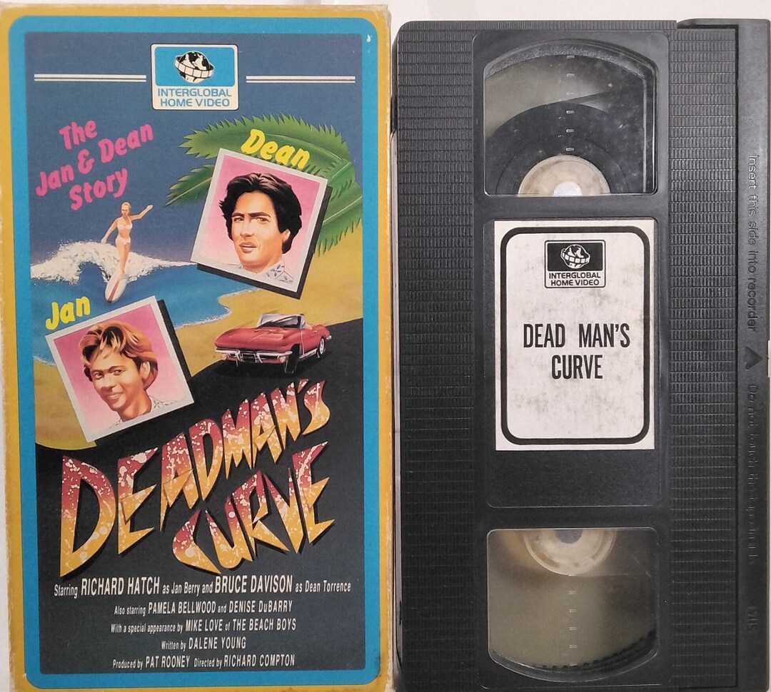 VINTAGE Deadman's Curve the Jan & Dean Story VHS Richard Hatch Bruce ...