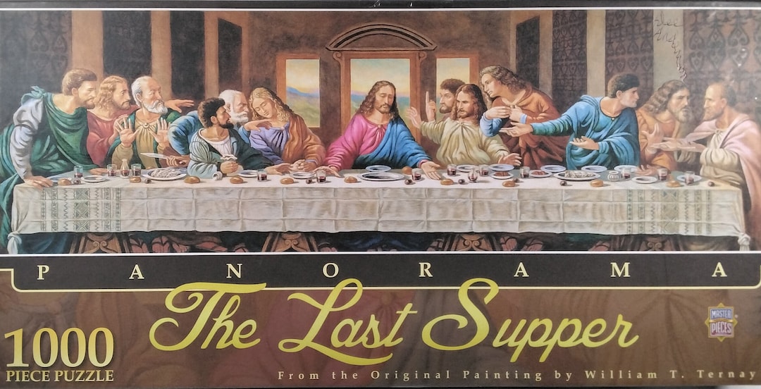 The Last Supper Panorama Leonardo Davinci 1000 Pc Jigsaw Puzzle 39 X 13 ...