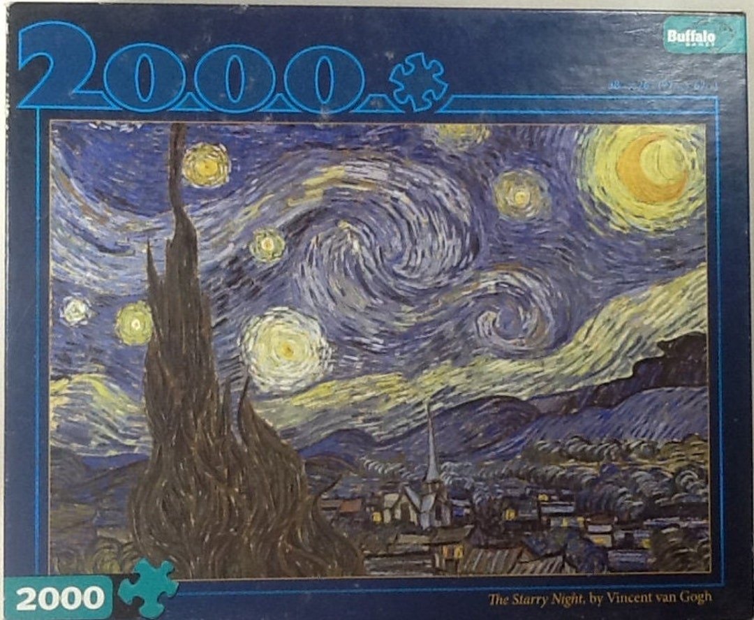 The Starry Night Vincent Van Gogh Jigsaw Puzzle 2000 Pc 38 X 26 Buffalo ...