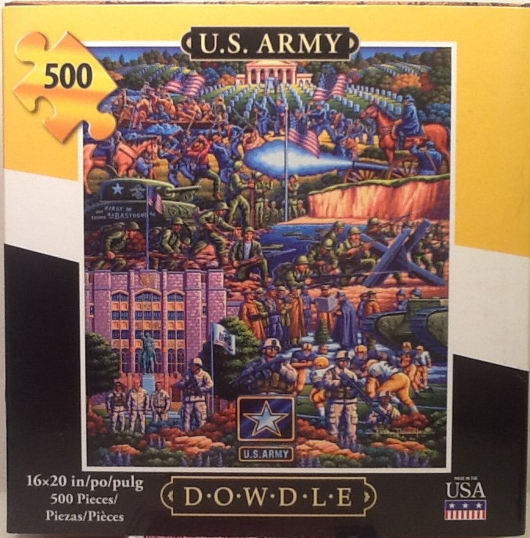 US United States Army Eric Dowdle 500 Pc Jigsaw Puzzle 16 X 20 Dowdle ...