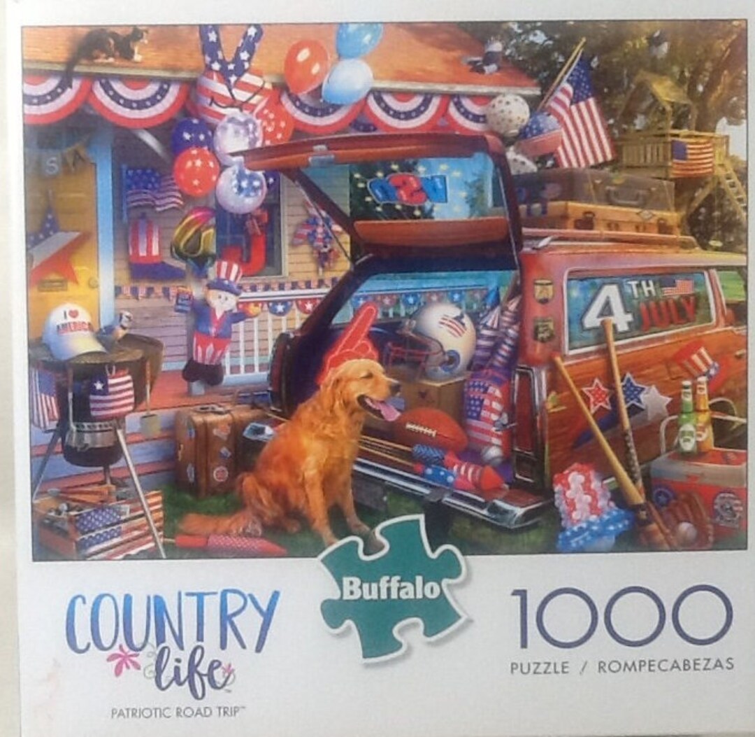 Patriotic Road Trip 4th July I Love America USA Eduard Jigsaw Puzzle ...