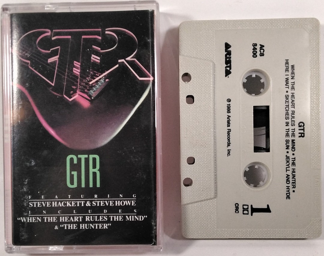 Vintage 1986 GTR Steve Hackett Steve Howe CASSETTE Self-titled - Etsy