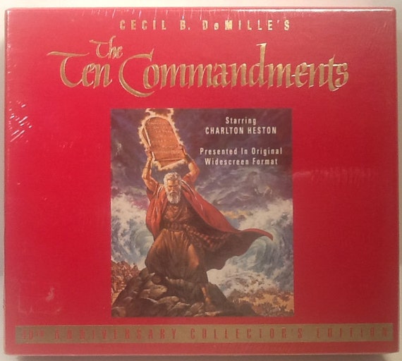 FACTORY SEALED the Ten Commandments VHS X2 Charlton Heston | Etsy