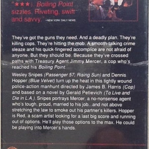 FACTORY SEALED Boiling Point VHS Wesley Snipes Dennis Hopper - Etsy