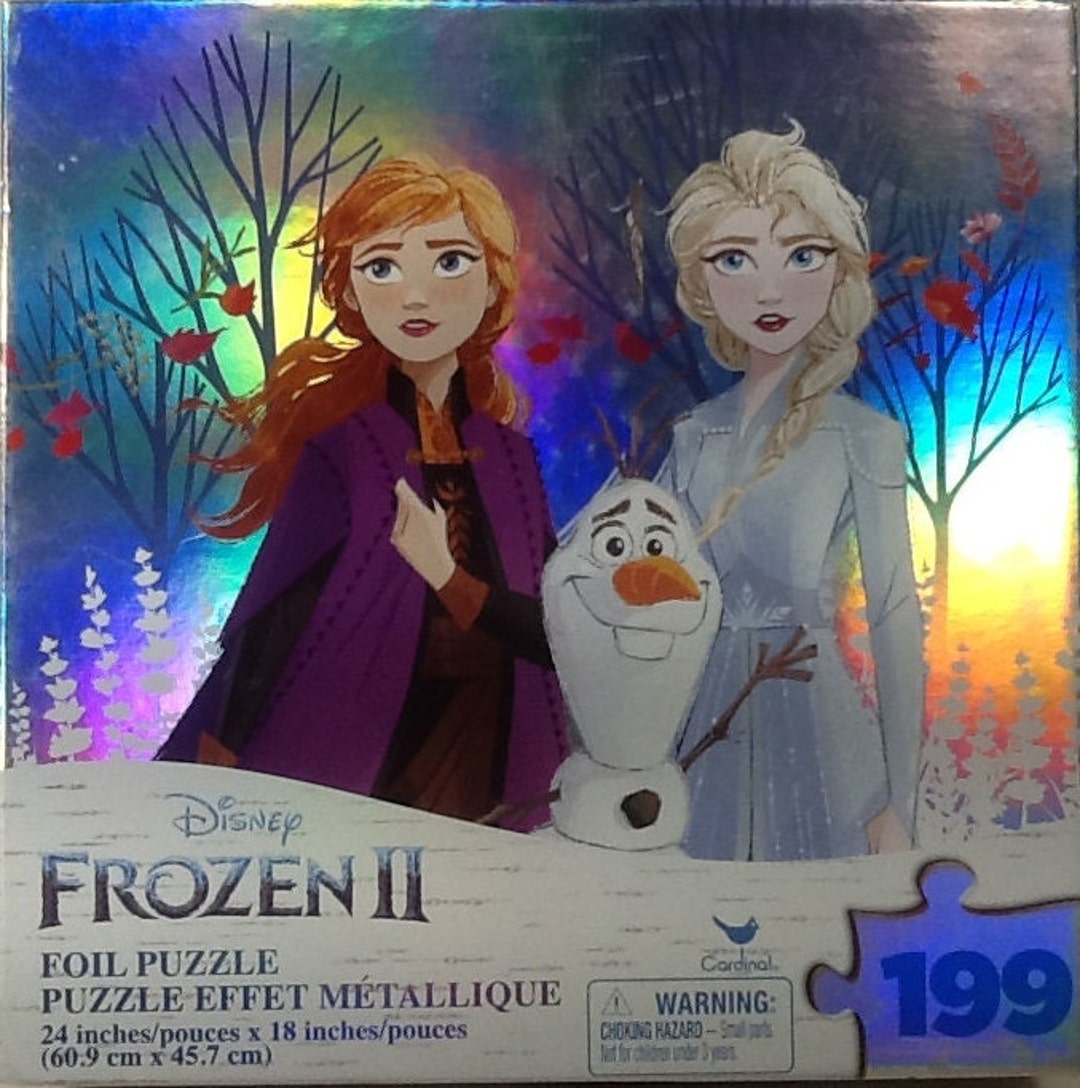 Disney Frozen II Elsa Anna Olaf Foil 199 Pc Jigsaw Puzzle - Etsy