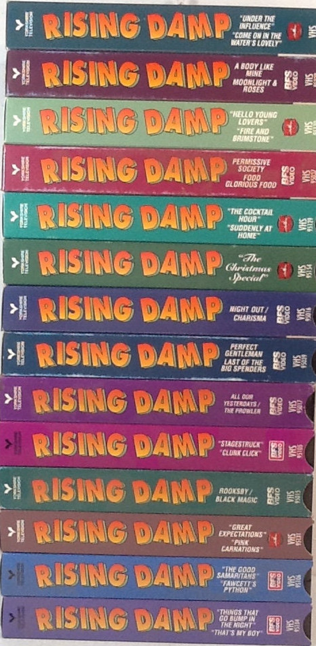 Vintage BFS Video VHS Lot 14 Different Rising Damp Eric Chappell ...