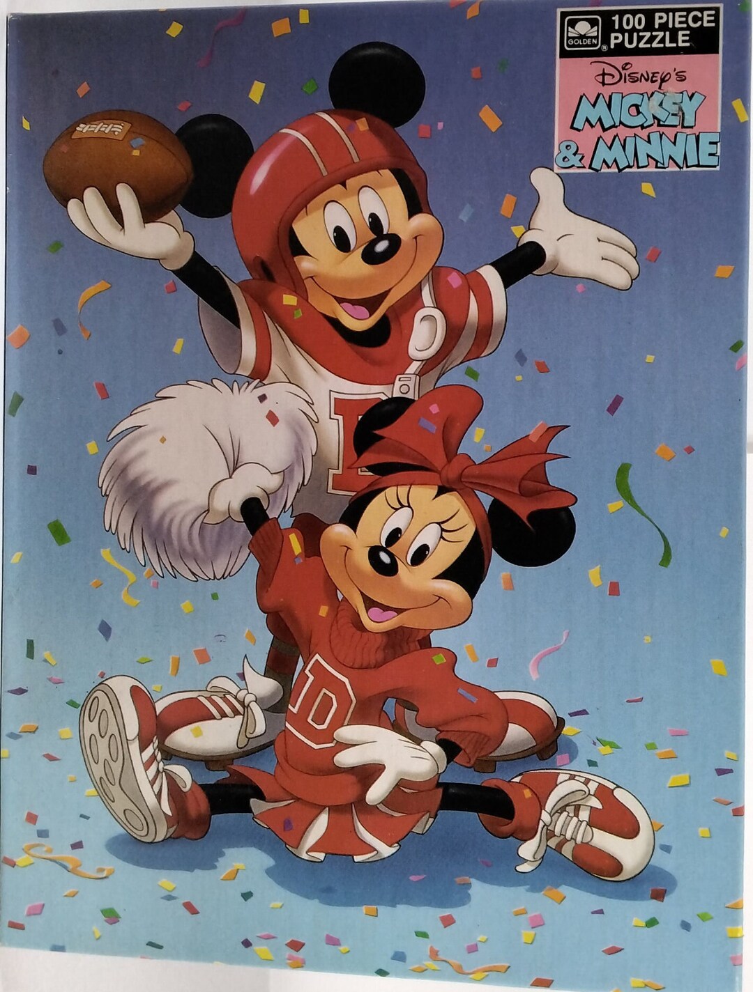 Vintage FACTORY SEALED Disney Mickey & Minnie Mouse Cheerleaders Jigsaw ...