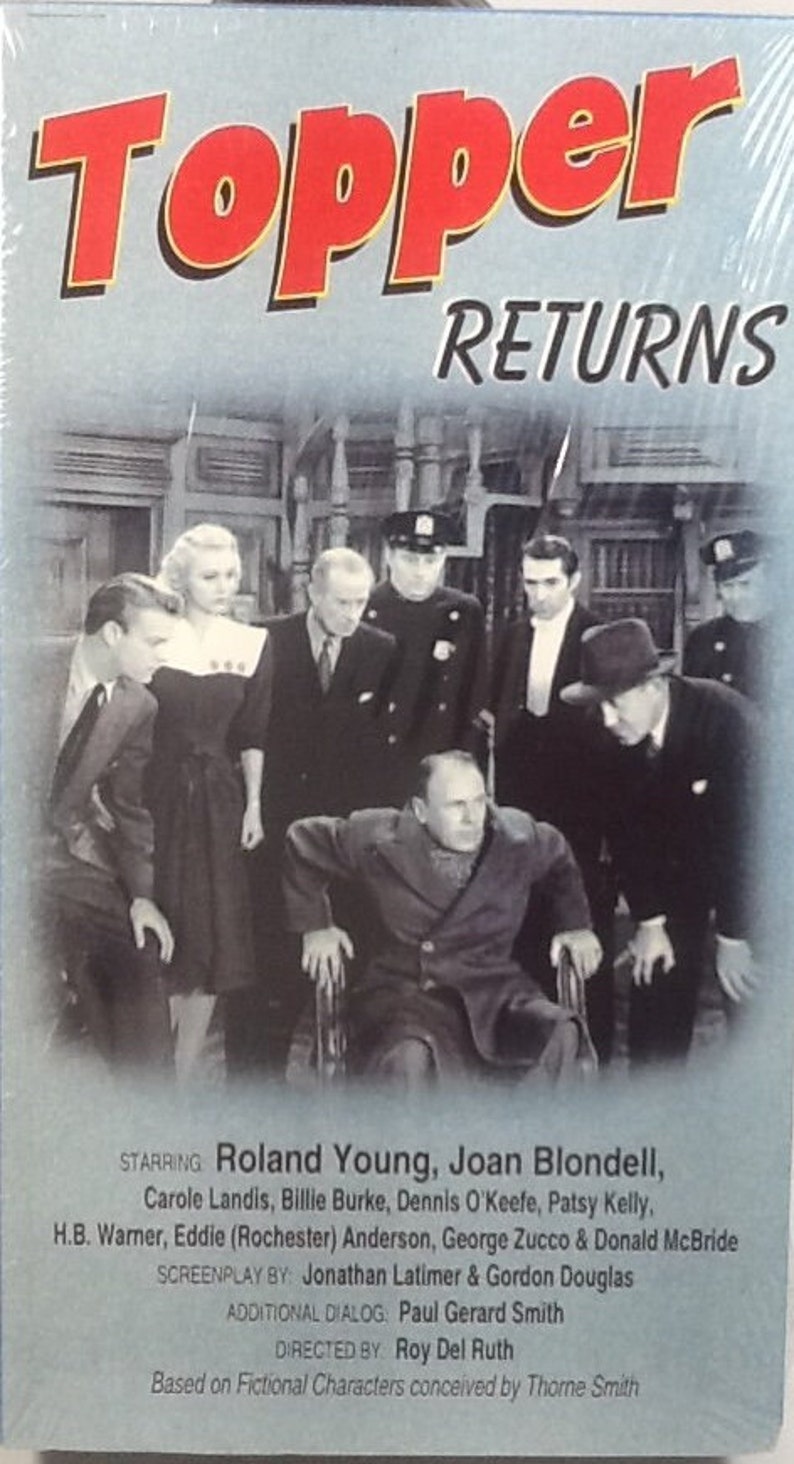 Factory Sealed Topper Returns VHS Roland Young Joan Blondell 1995 Alpha ...