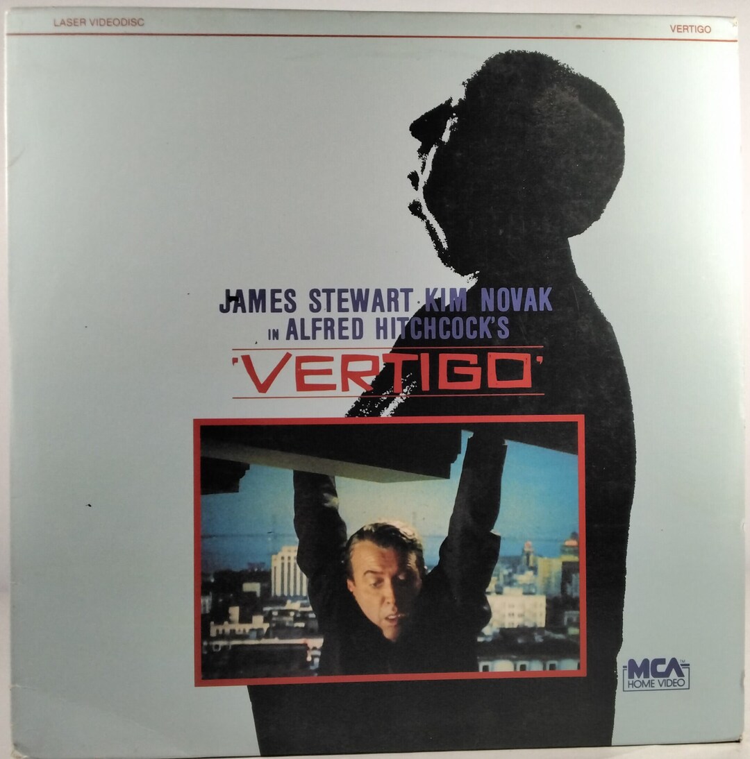 LASER DISC 2 Discs Vertigo Alfred Hitchcock James Stewart Kim Novak - Etsy