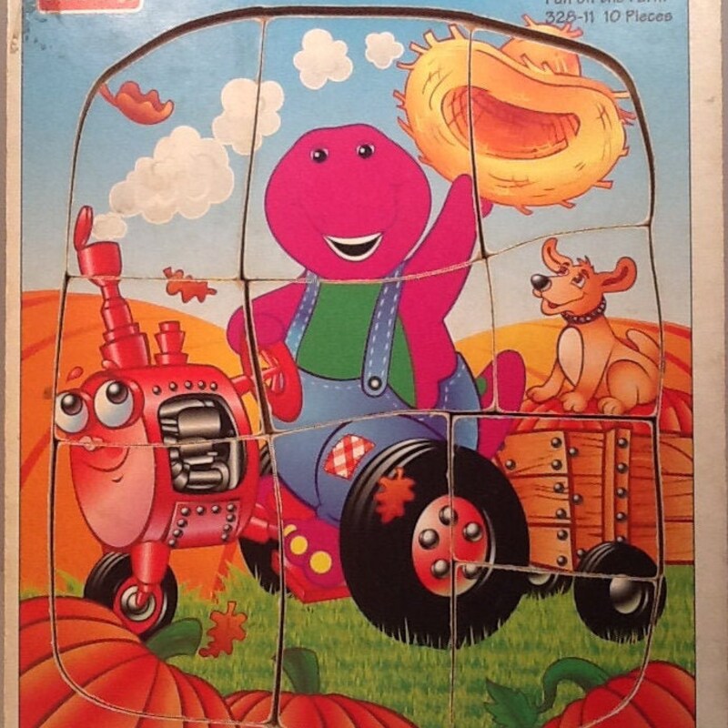 Barney Jigsaw Puzzle - Etsy