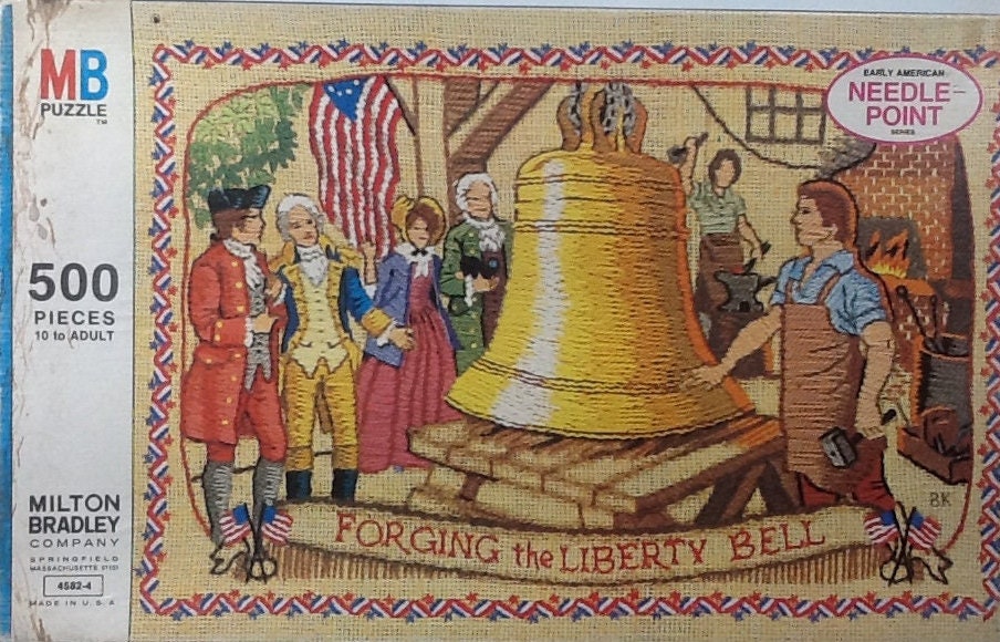 Vintage 1975 Forging the Liberty Bell Early American Needlepoint Series ...