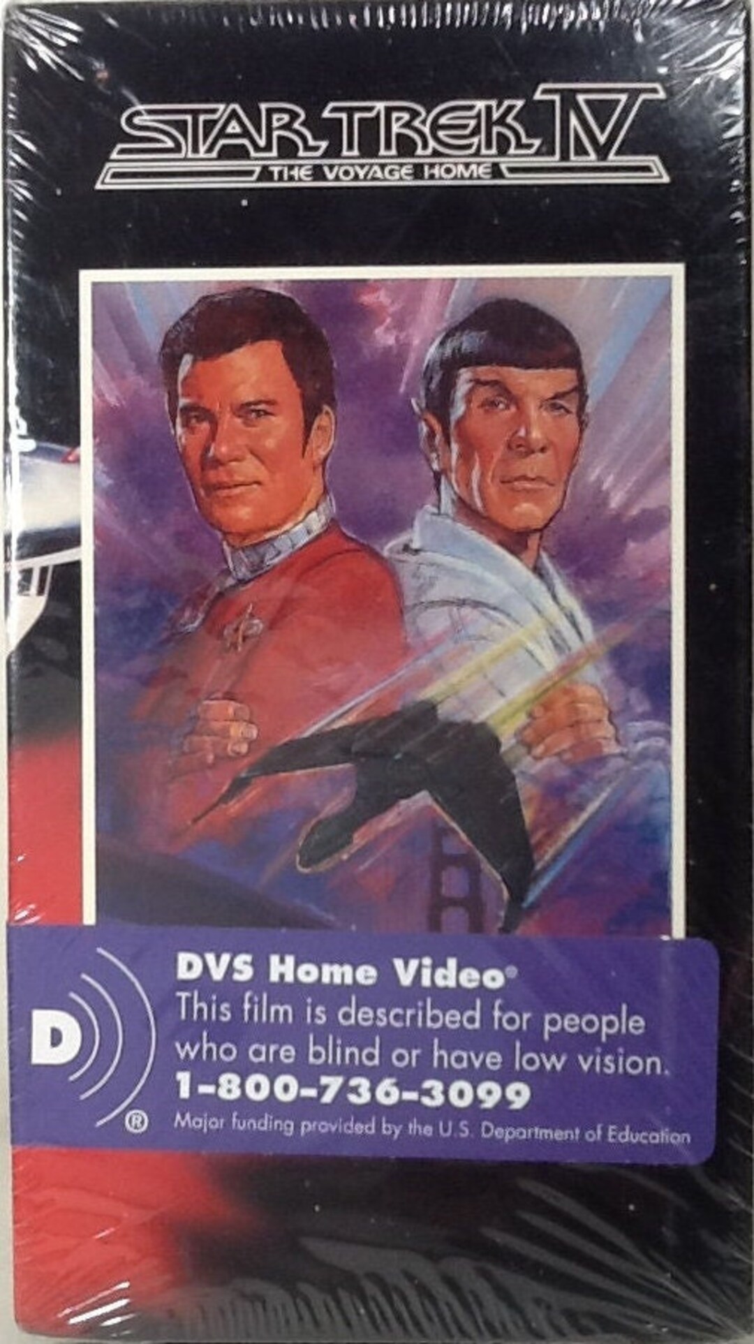 Vintage 1991 Factory Sealed DVS Home Video Blind / Low Vision Star Trek ...