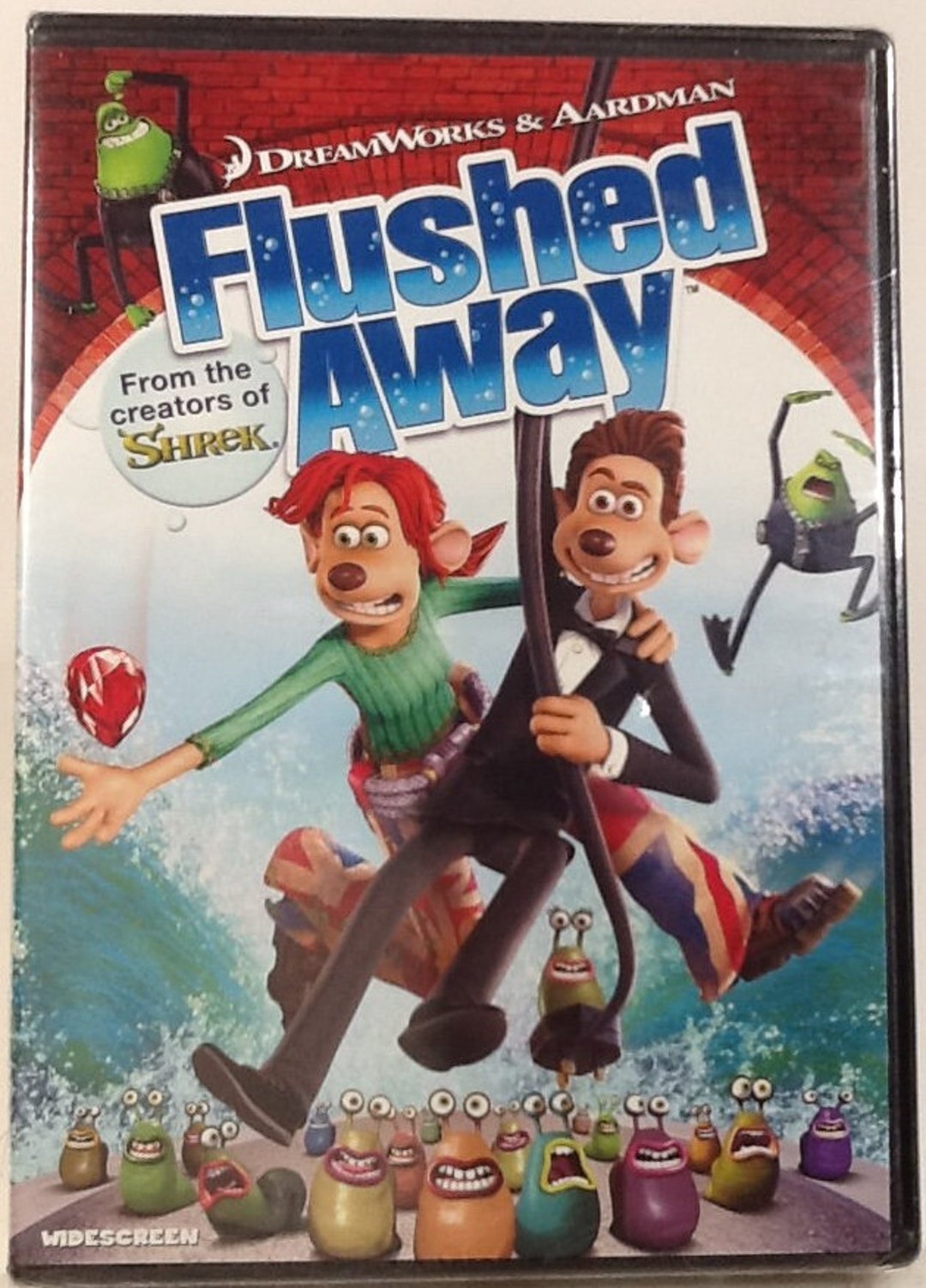 FACTORY SEALED Flushed Away DVD Dreamworks Widescreen - Etsy