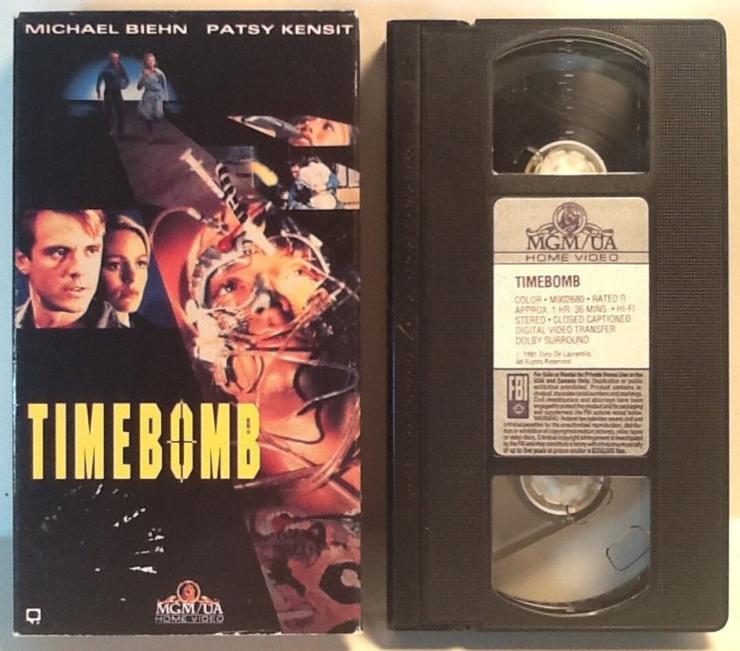 Timebomb VHS Michael Biehn Patsy Kensit 1991 Robert Culp Tracy - Etsy