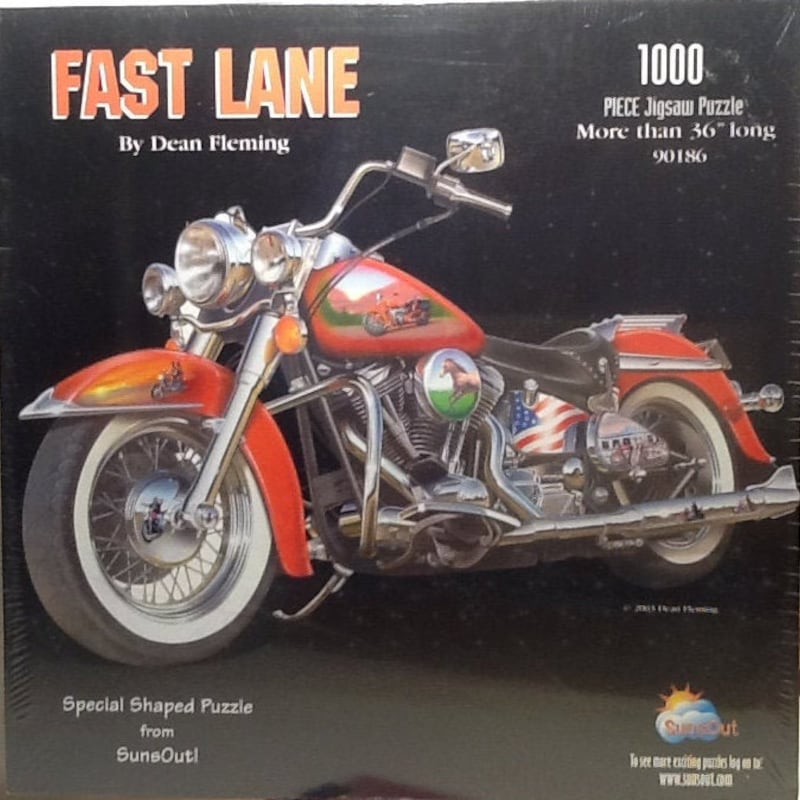 Motorcycle Puzzle - Etsy