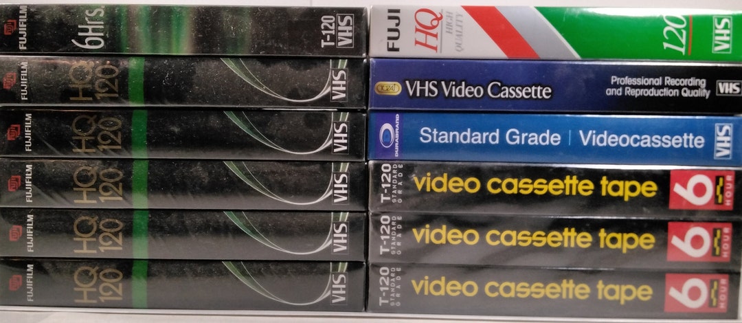 New Recordable VHS Tape Lot 12 Total TDK T120RVBH 5 T120HS 2 T120RV 1 ...