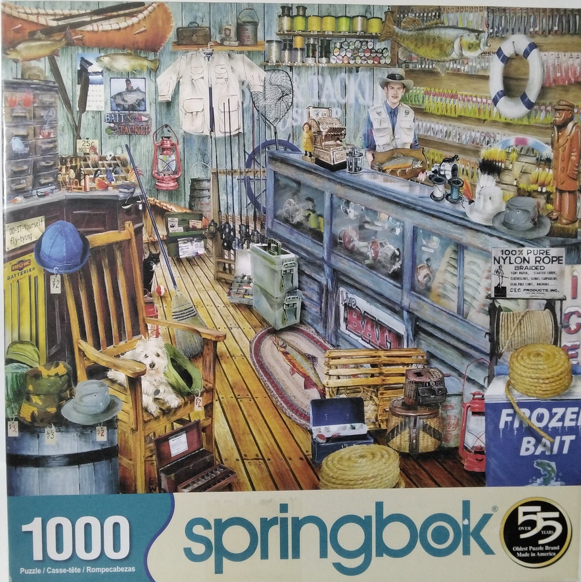 The Bait Shop Edward Wargo 1000 Pc 24 X 30 Jigsaw Puzzle Springbok - Etsy