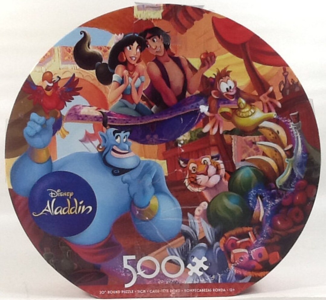 Disney Aladdin Princess Jasmine Genie Iago Abu Rajah Magic Carpet ...