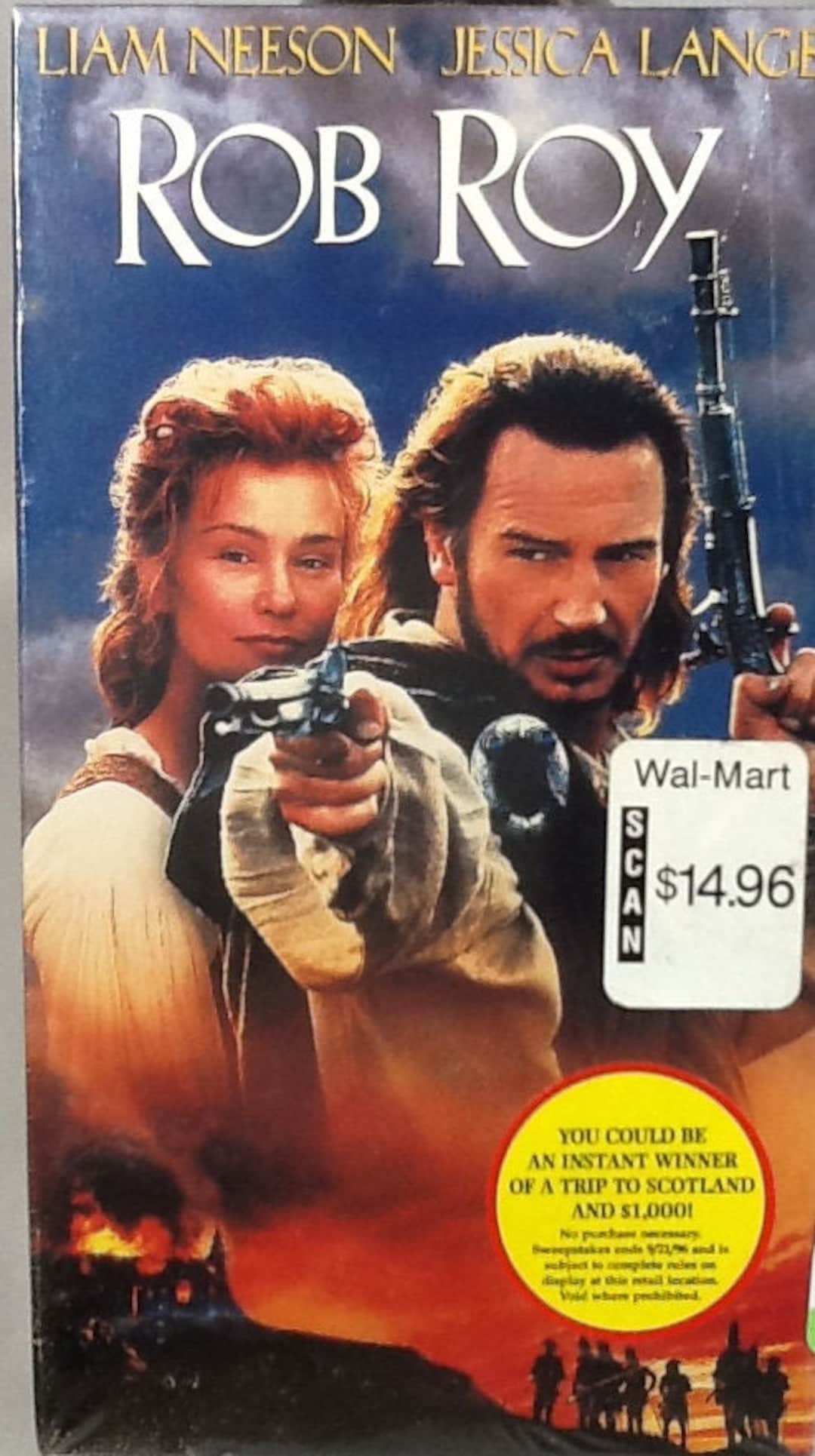 Factory Sealed Rob Roy VHS Liam Neeson Jessica Lange 1995 MGM/UA Home ...